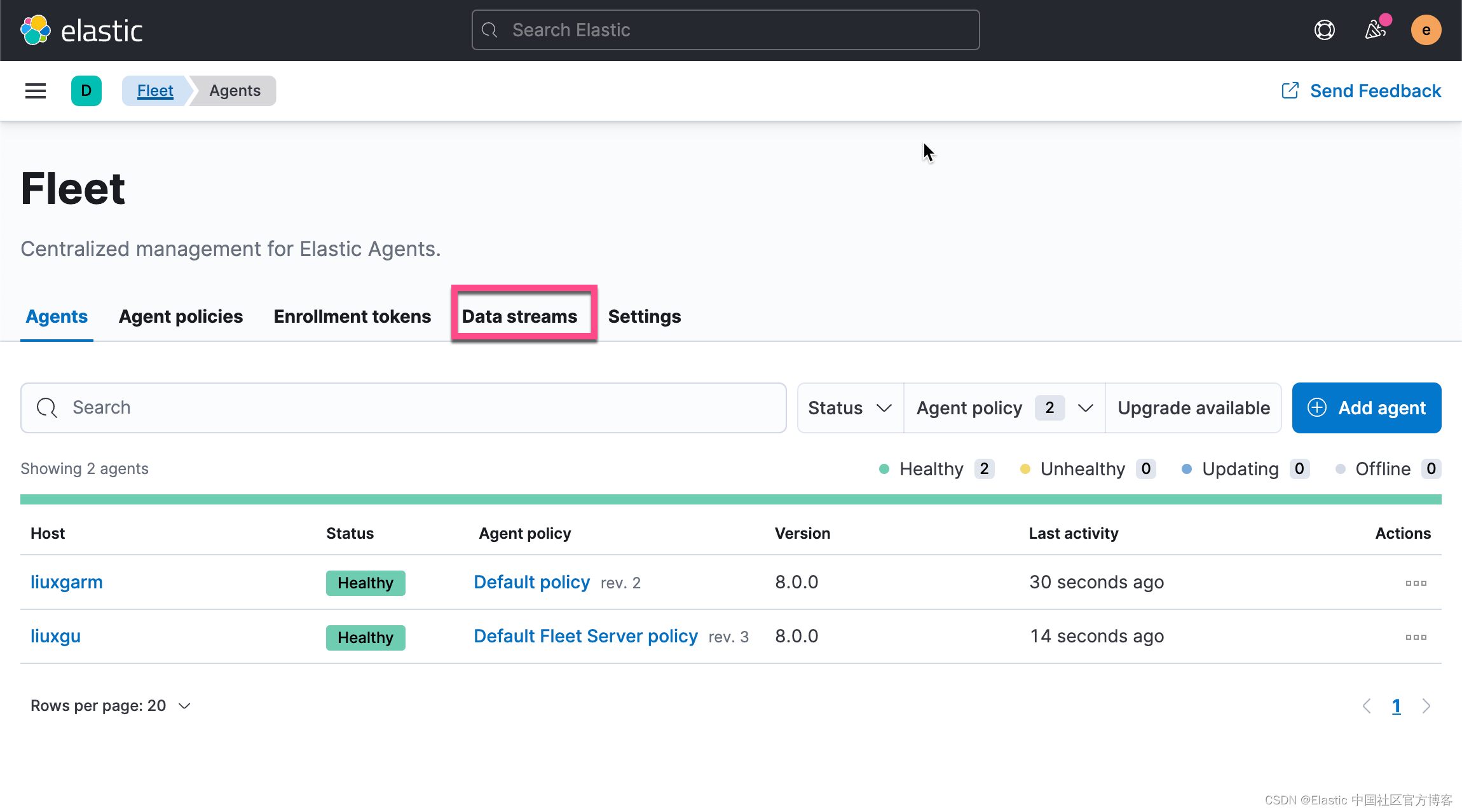 Observability：使用 Elastic Agent 来摄入日志及指标 - Elastic Stack 8.0-CSDN博客