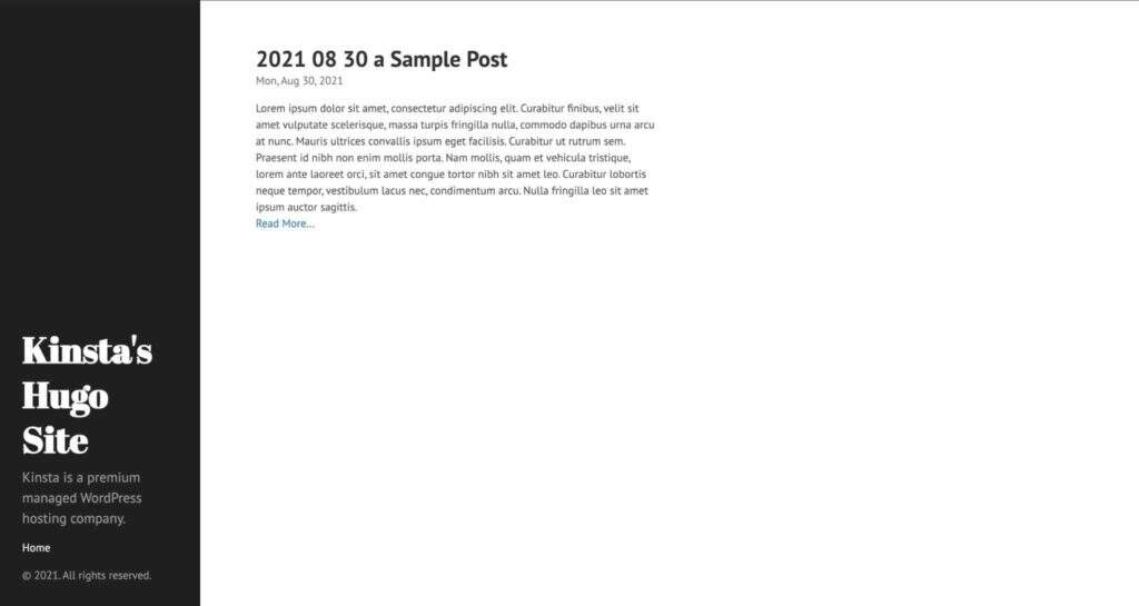 实例讲解如何使用Hugo框架搭建静态网站_hugo静态网站生成器-CSDN博客