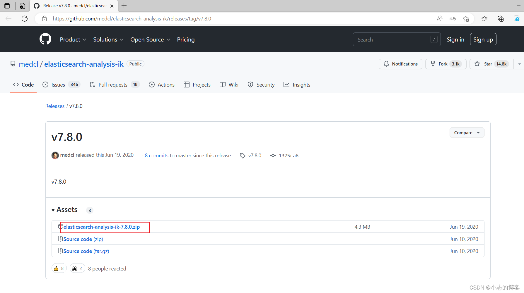 Elasticsearch7.8.0版本进阶——IK中文分词器_elasticsearch-analysis-ik-8.7.0-CSDN博客