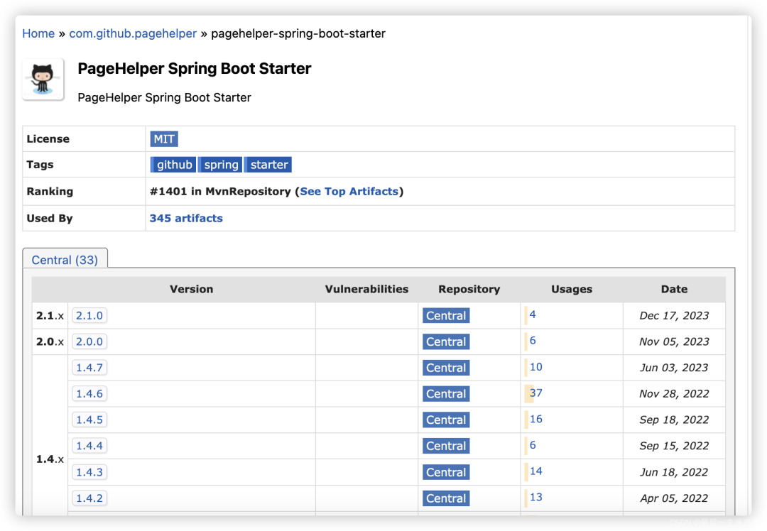 JAVA面试题分享三百六十四：PageHelper分页插件最新源码解读及使用_java pagehelper-CSDN博客