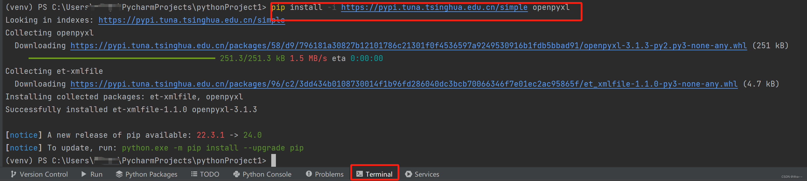 pycharm中pip install pandas失败的解决方法_pip install pandas没反应-CSDN博客