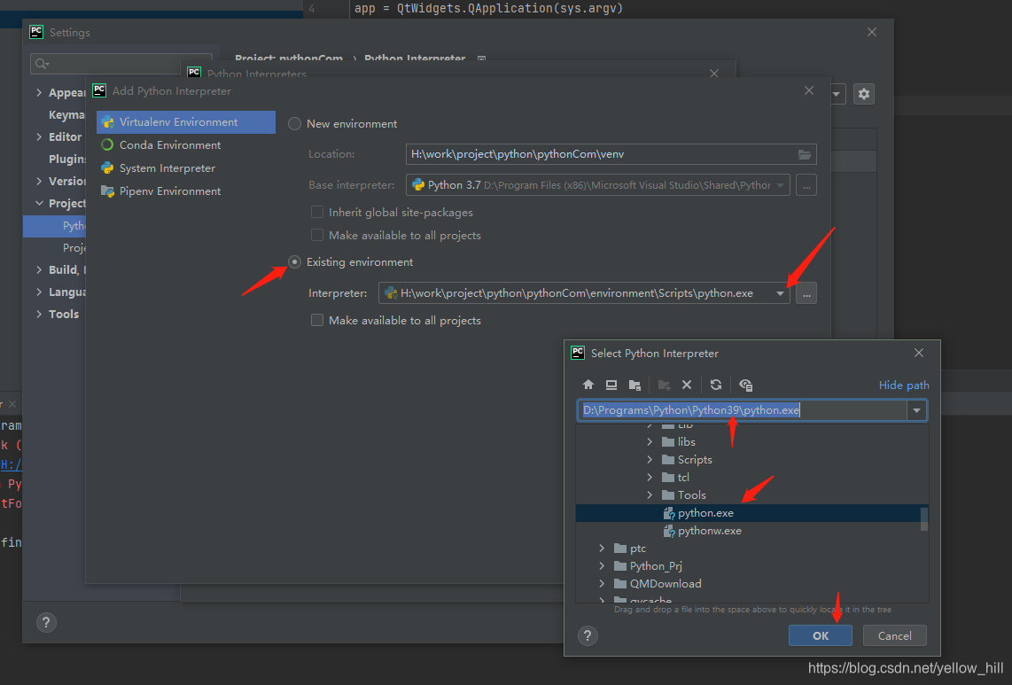 Pycharm Tips01 - 配置Python版本并适配的QT版本 - PyQT6_pycharm兼容python版本-CSDN博客