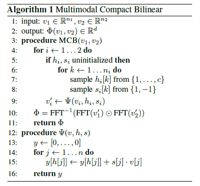 阅读笔记（Multimodal Compact Bilinear Pooling for Visual Question Answering and Visual Grounding)-CSDN博客