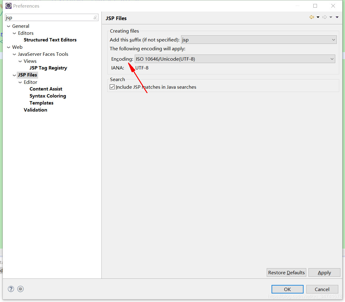eclipse设置在创建JSP页面的编码为UTF-8_带utf-8的页面怎样创建-CSDN博客