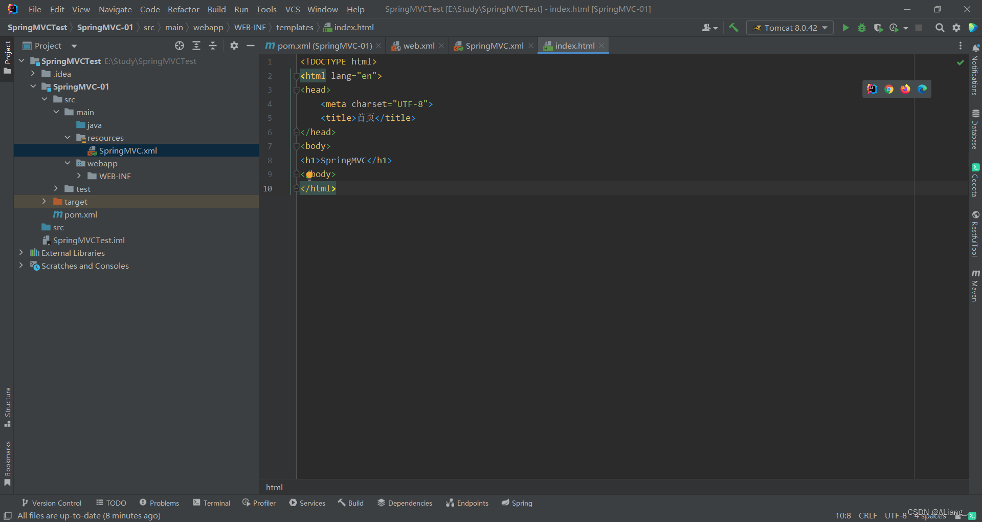 IDEA2022.2 搭建SpringMVC框架超详细教程_ideal 本地 创建 springmvc 版本-CSDN博客