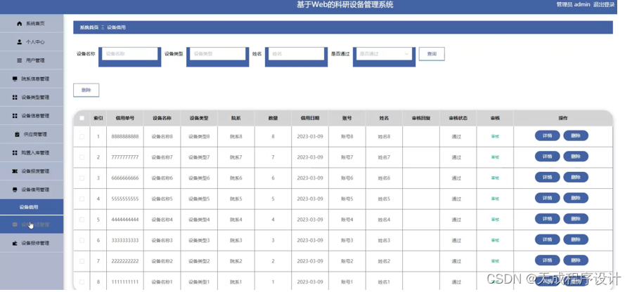 Javaphpnodejspython基于web的科研设备管理系统【2024年毕设】教学设备管理系统微信小程序原型 Csdn博客