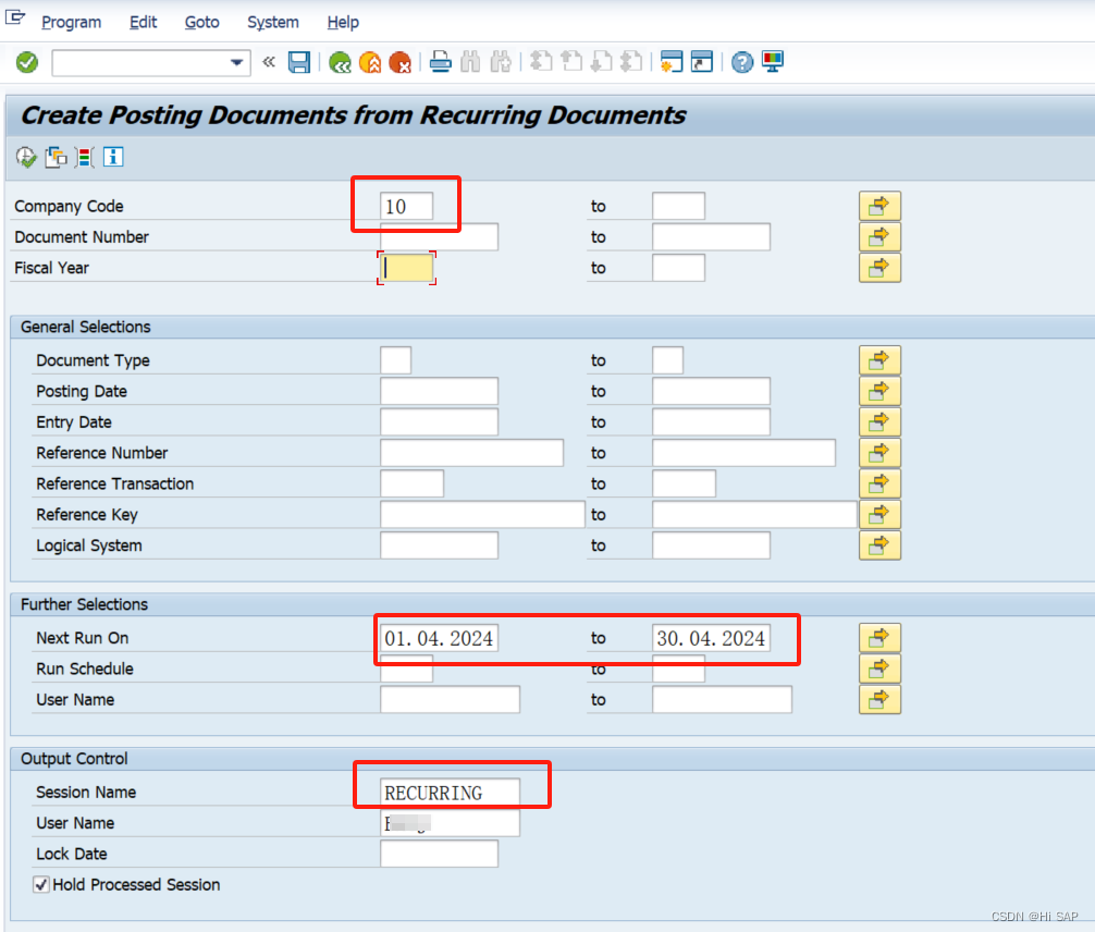 SAP 财务快速记账之—周期性凭证（Recurring Entries）_sap 周期性凭证-CSDN博客