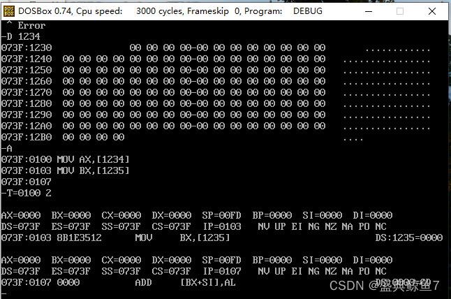 DOSBox简单指令_dosbox mov指令-CSDN博客