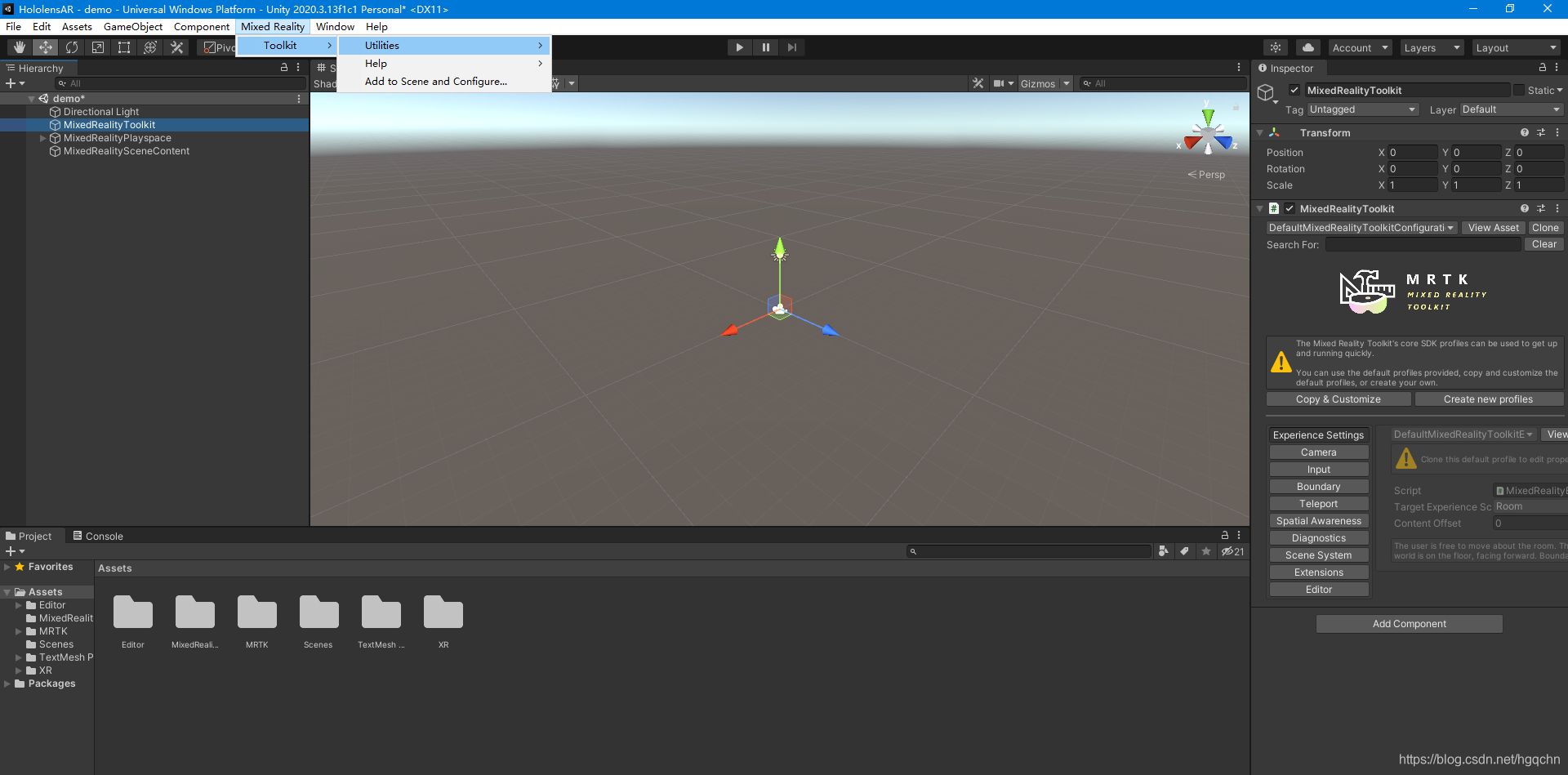 Unity+Vuforia+Hololens2 AR开发_unity3d ar眼镜开发-CSDN博客