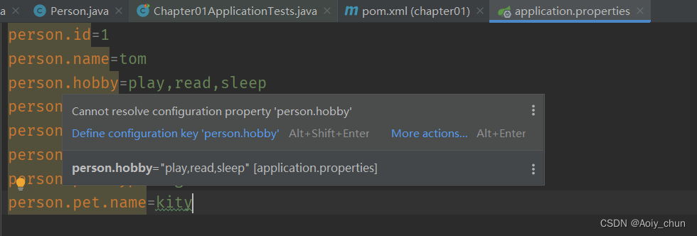 IDEA SpringBoot：Cannot resolve configuration property 配置文件-CSDN博客