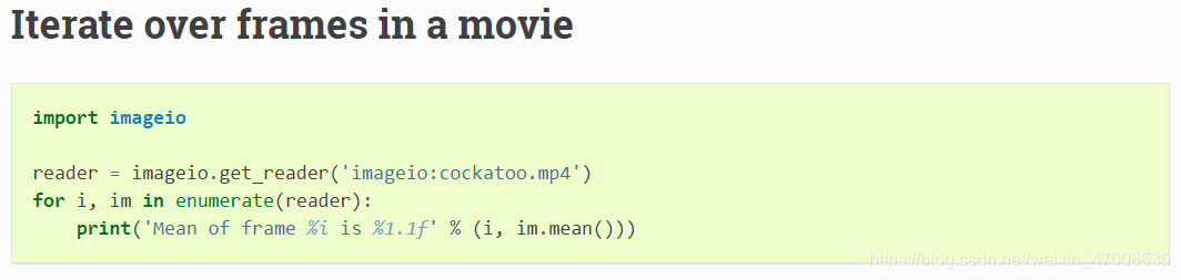 Python库：Imageio库（待完善）-CSDN博客