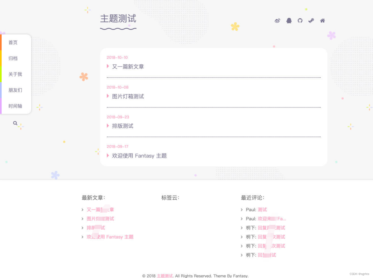 Typecho主题Fantasy幻想动漫风格UI模板_typecho主题模板-CSDN博客