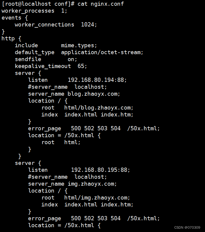 Nginx虚拟主机-基于IP&端口的虚拟主机配置_nginx 用ip 端口-CSDN博客