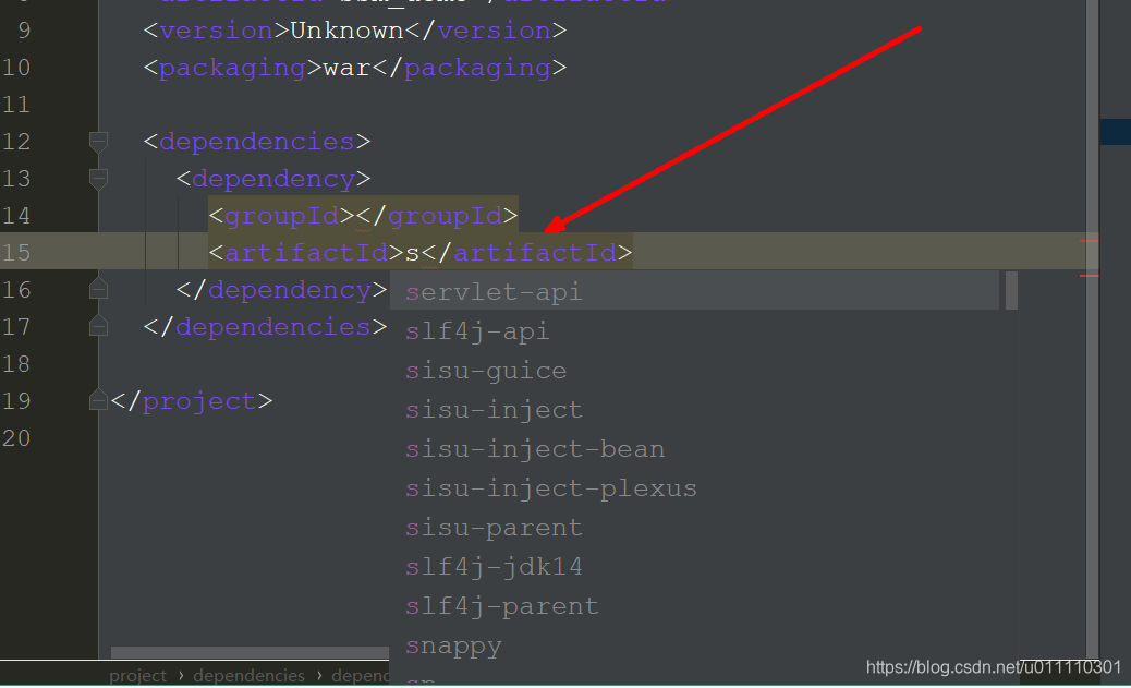 解决idea中pom.xml导入jar不自动提示的问题_idea2023 moven项目中pom.xml中导jar包没有提示-CSDN博客