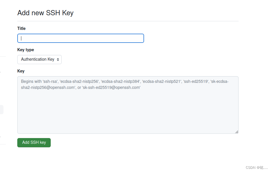 一生一芯8——在github上添加ssh key_github ssh key-CSDN博客
