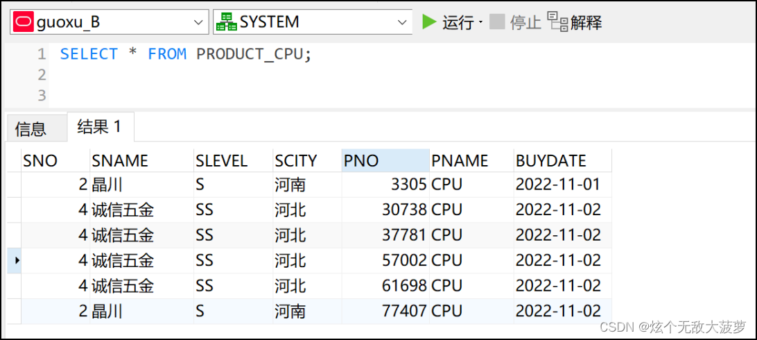 分布式数据库系统实验五：Oracle分布式查询优化案例_数据库系统案例csdn-CSDN博客