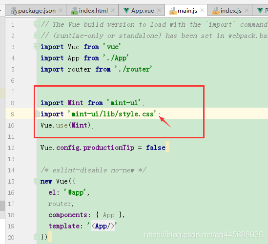 vue项目入门学习,项目搭建后引入mintui，开发一个简单的用户登录模块_vue登录模块-CSDN博客