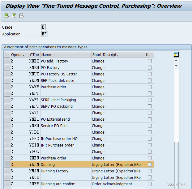 Purchase order reminder dunning ME91F-CSDN博客
