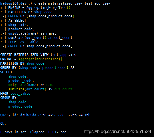 ClickHouse入门：表引擎-AggregatingMergeTree_clickhouse aggregatingmergetree-CSDN博客