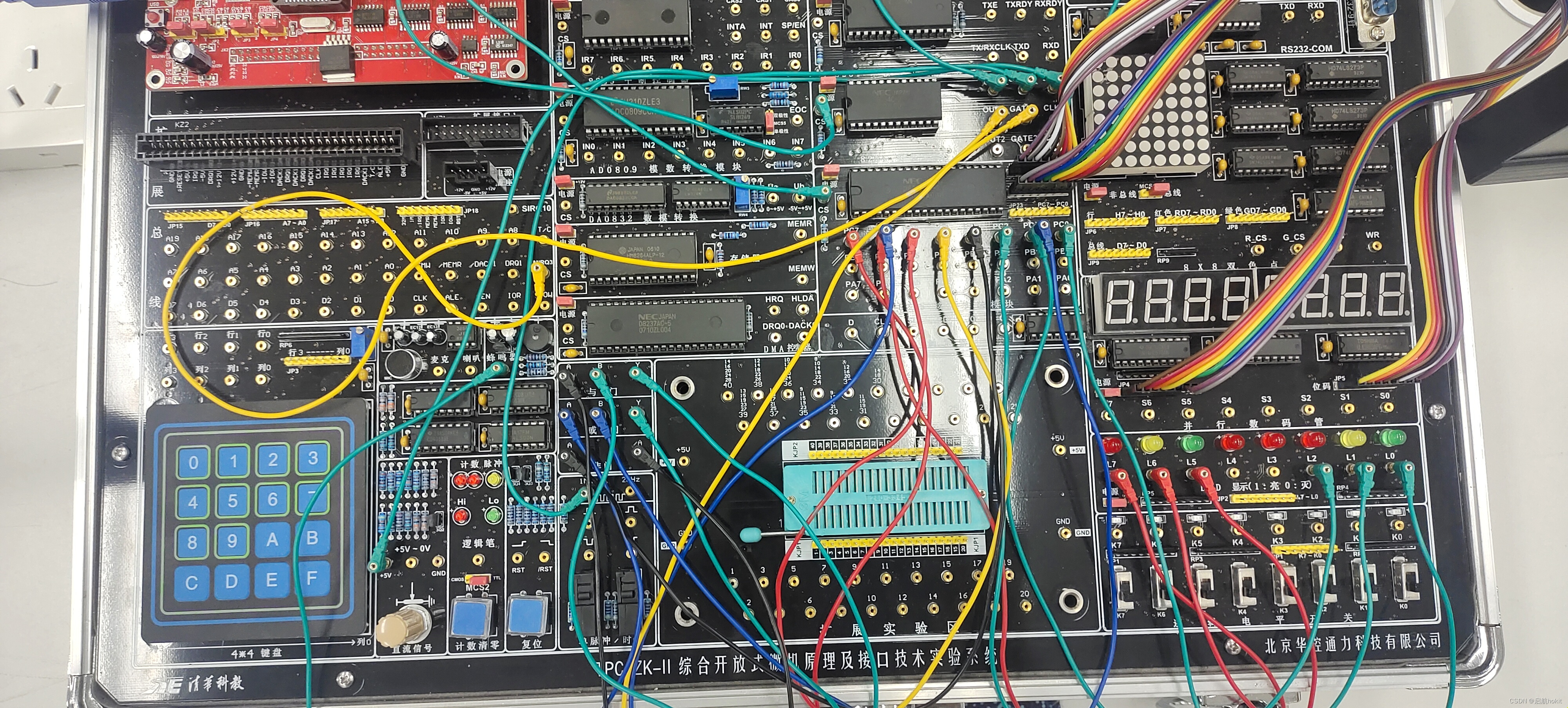 微机原理-TPC-ZK板-交通灯模拟系统超详细（含硬件连线）_用到tpc-zk实验系统的微机实验-CSDN博客