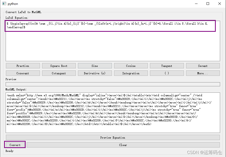 Latex语法学习08：打通latex、mathml和word公式转换_mathml转latex-CSDN博客
