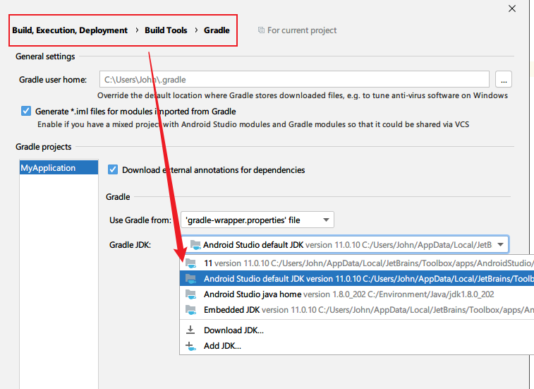 2020.3.1最新版Android Studio更改默认JDK路径及完全卸载干净的方法_androidstudio 删除自带jdk-CSDN博客