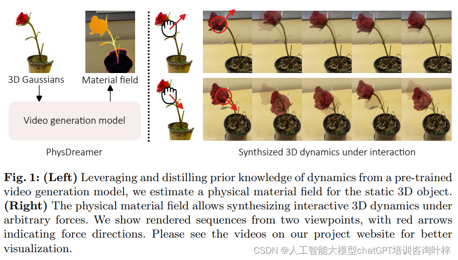 大模型实战讲师叶梓：通过视频生成实现基于物理的3D对象交互——PhysDreamer-CSDN博客