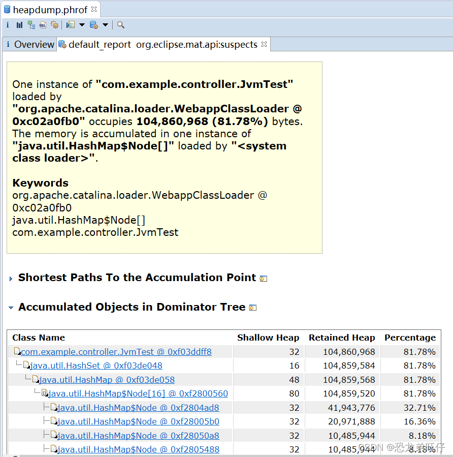 Eclipse Memory Analyzer工具分析java heapdump实战_eclipse memory analyzer 分析dump-CSDN博客