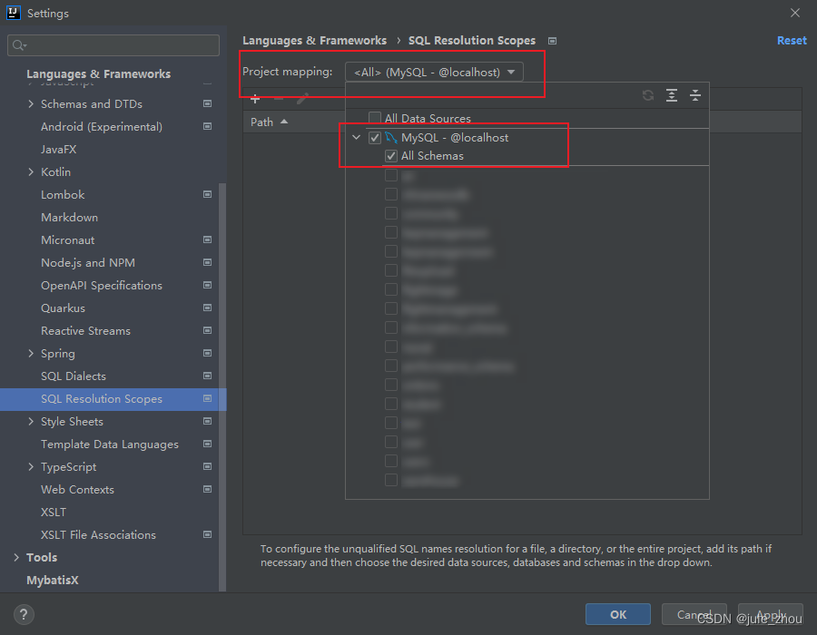 Idea关于数据库报错sql Dialect Is Not Configured或unable To Resolve Table ‘表名