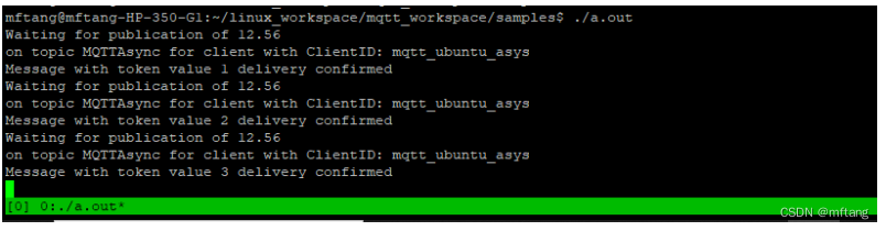 Linux环境下使用Eclipse Paho C 实现(MQTT Client)异步方式发布Message_linux安装paho.mqtt ...