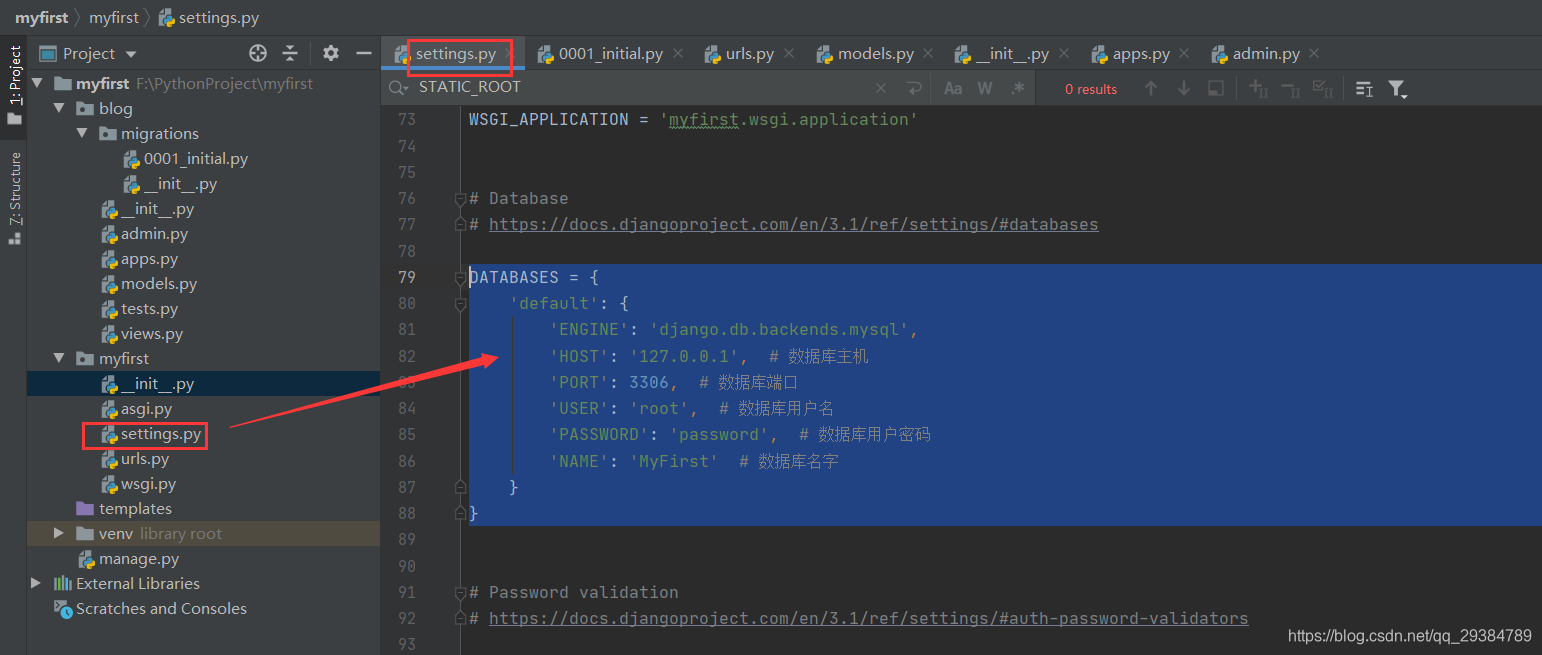 Python3.8 连接MySQL数据库 生成迁移文件 在数据库中生成表结构_python连接数据库迁移生成表-CSDN博客