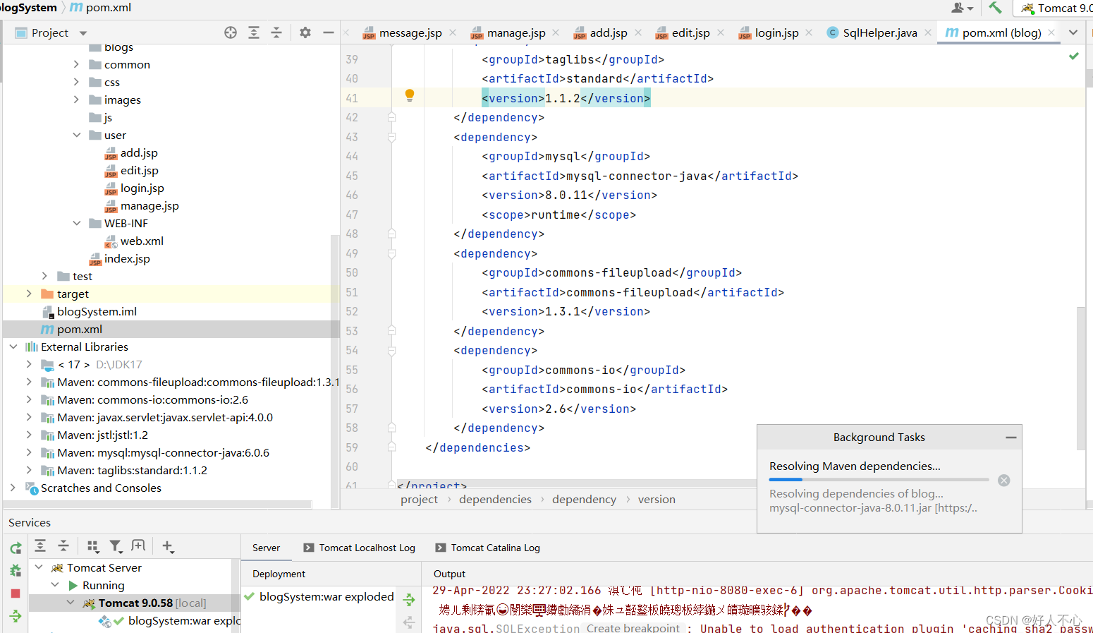 java.sql.SQLException: Unable to load authentication plugin ‘caching_sha2_password‘._caused by ...