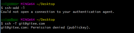 windwos下配置ssh方式连接github/gitee，及常见连接失败问题解决_码云gitee公钥配置显示连接超时-CSDN博客