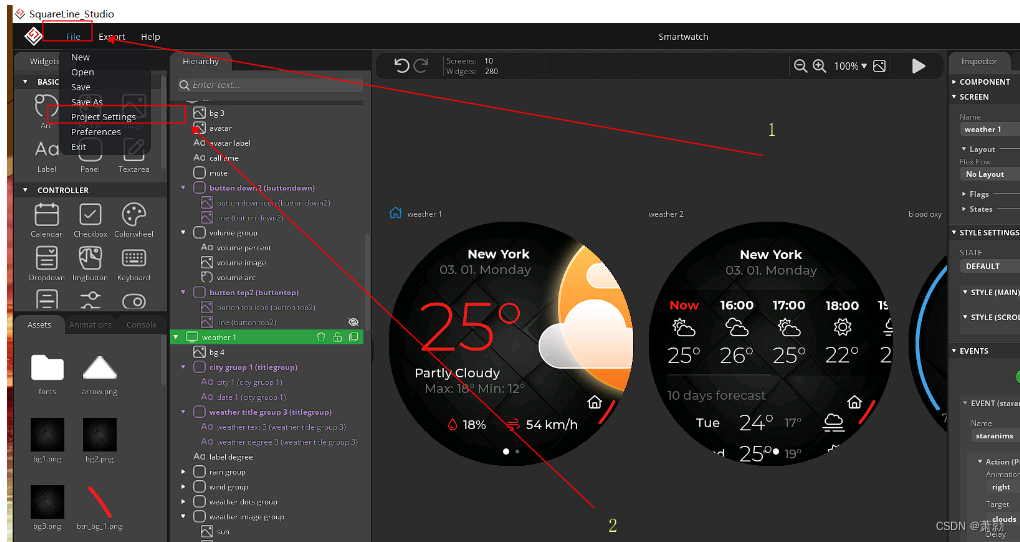 LVGL（SquareLine Studio）移植到VS（Visual Studio）_squareline studio没有visual ...