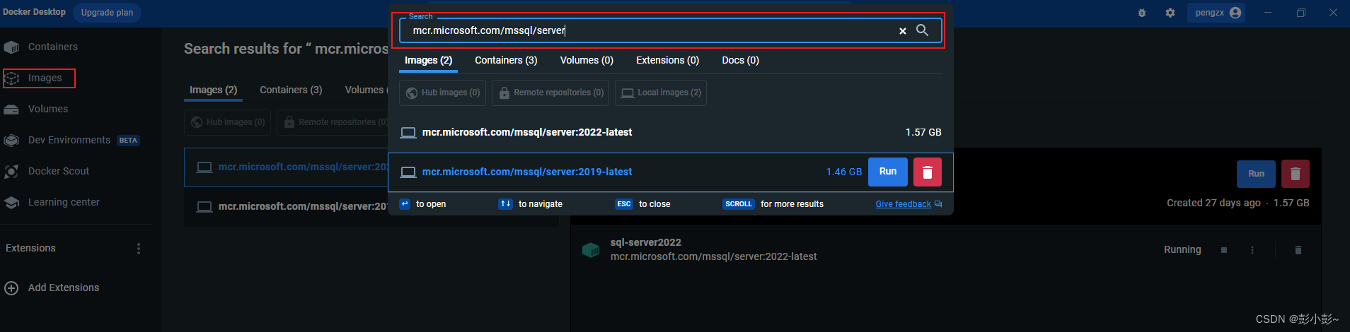 windows dockerdesktop 安装sqlserver2022_docker desktop 安装sqlserver-CSDN博客