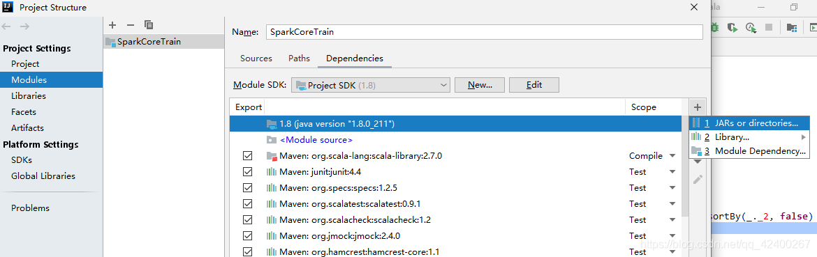 解决idea编写spark程序时，import org.apache.spark报错_import org.apache.spark包报错 ...