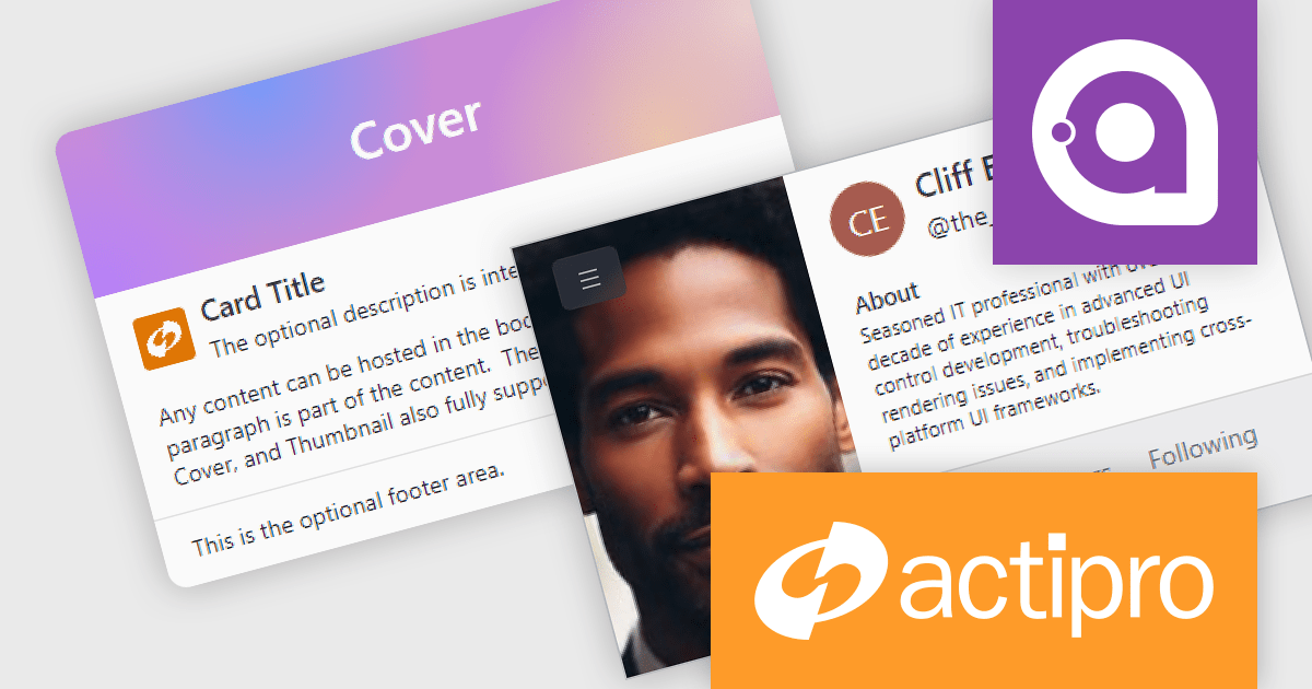 将视觉分组的信息呈现为卡片-Actipro Avalonia UI Pro-CSDN博客