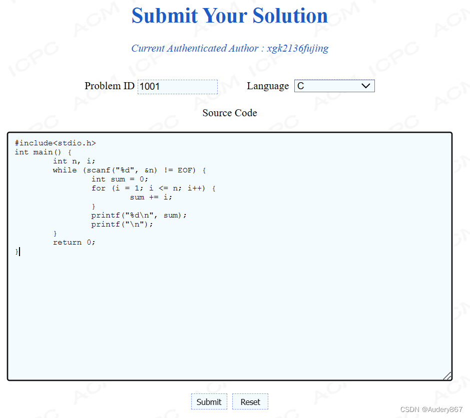 杭电oj——1001求和问题_杭电oj1001-CSDN博客