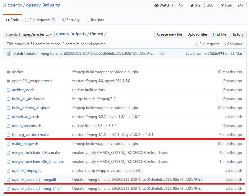 学习OpenCV3：Cmake编译OpenCV时无法下载ffmpeg、xfeatures2d等文件_ffmpeg: download failed: 6;"couldn't resolve ...