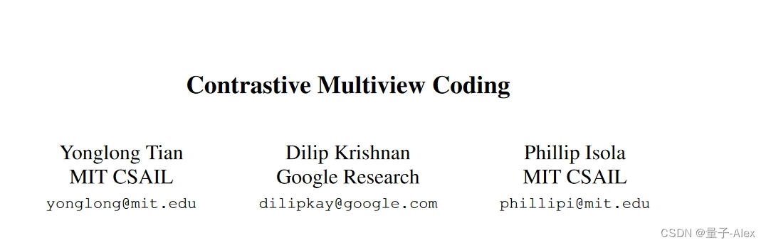 【对比学习】【论文翻译】Contrastive Multiview Coding-CSDN博客