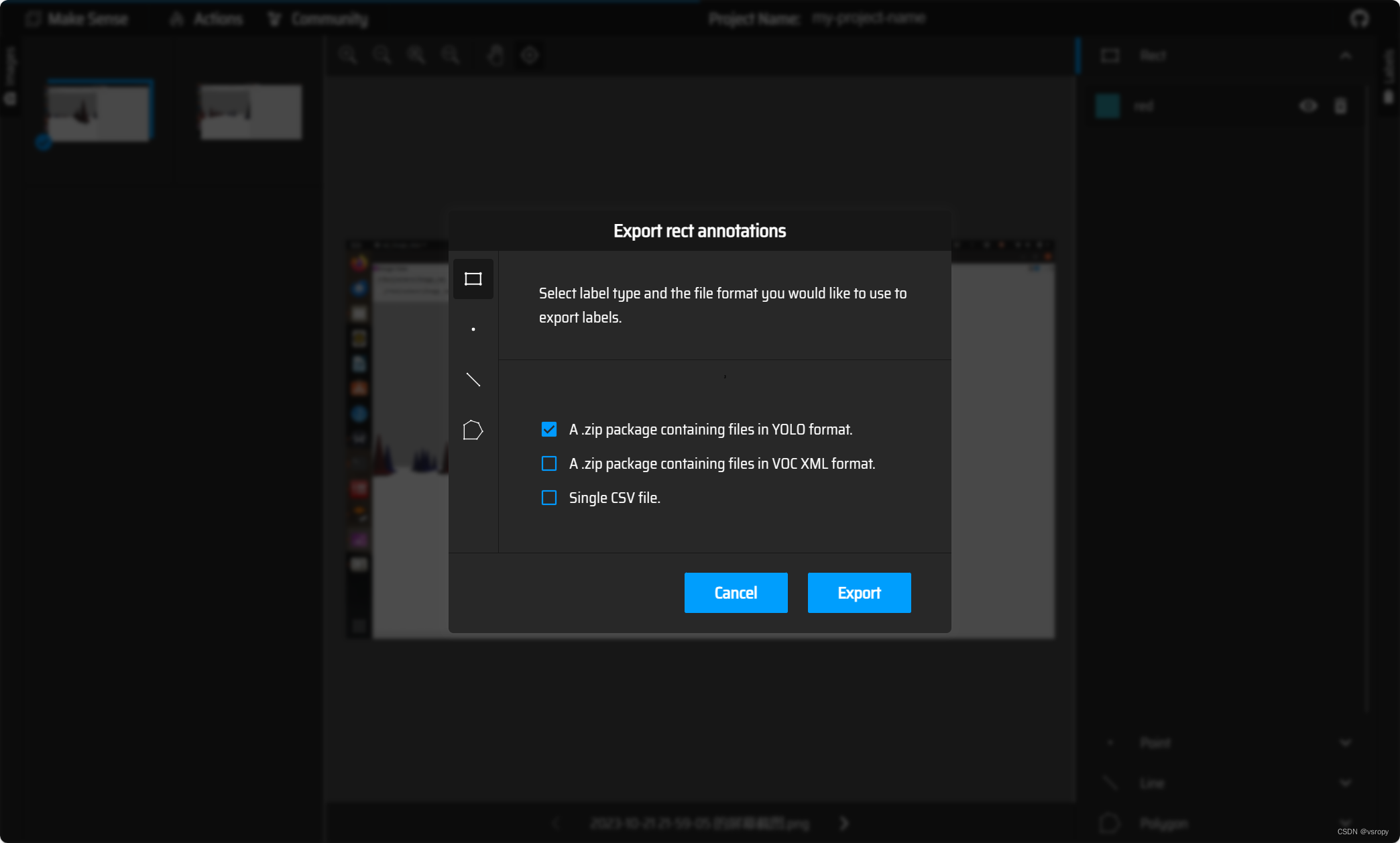 makesense在线yolov5标注-CSDN博客