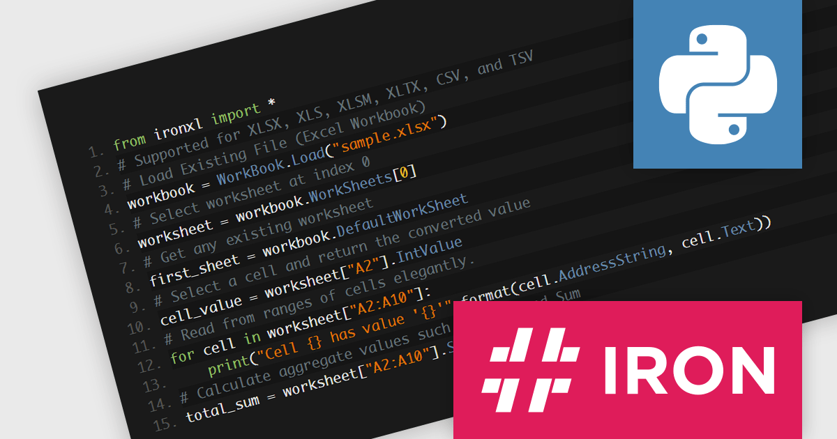 将Excel功能整合到Python项目中-IronXL for Python_ironxl库-CSDN博客