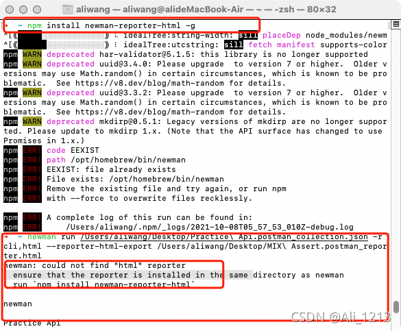 Newman: could not find “html“ reporter问题解决方法_jenkins newman: could not ...