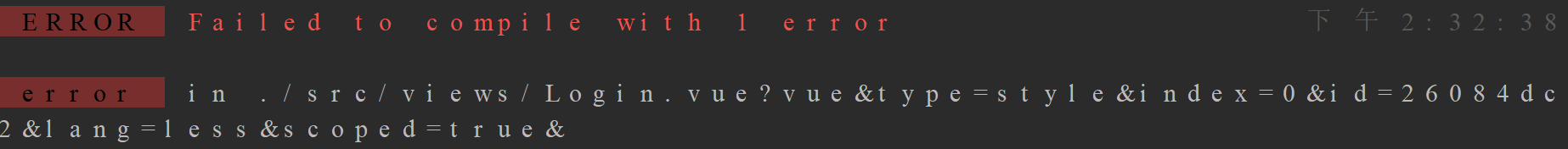 【解决 vue中less和less-loader版本】Syntax Error: TypeError: this.getOptions is not a function_less ...