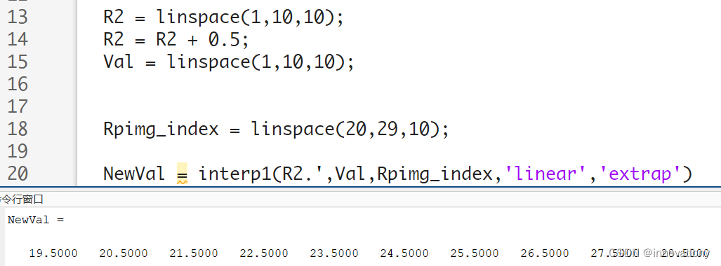 interp1函数浅析-CSDN博客