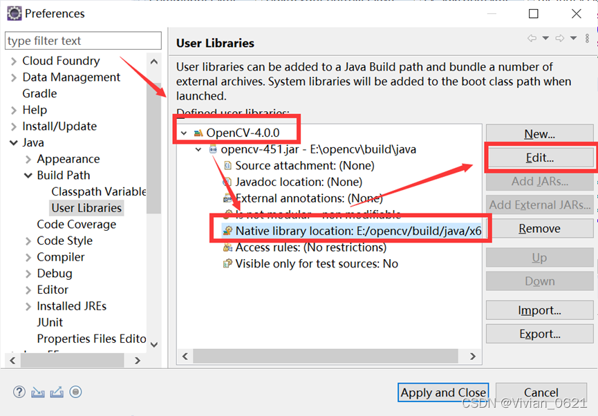 OpenCV在Eclipse中的配置_eclipse opencv-CSDN博客