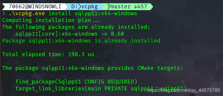 C++使用VS+vcpkg+sqlpp11连接mysql_sqlpp11 connector mysql update-CSDN博客