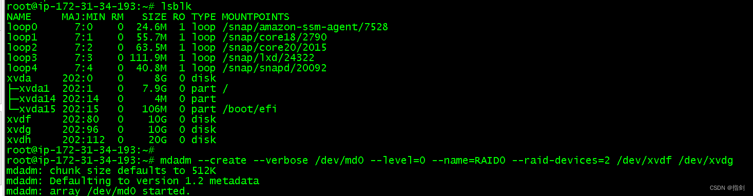 Linux使用mdadm构建并使用raid阵列_mdadm raid0-CSDN博客