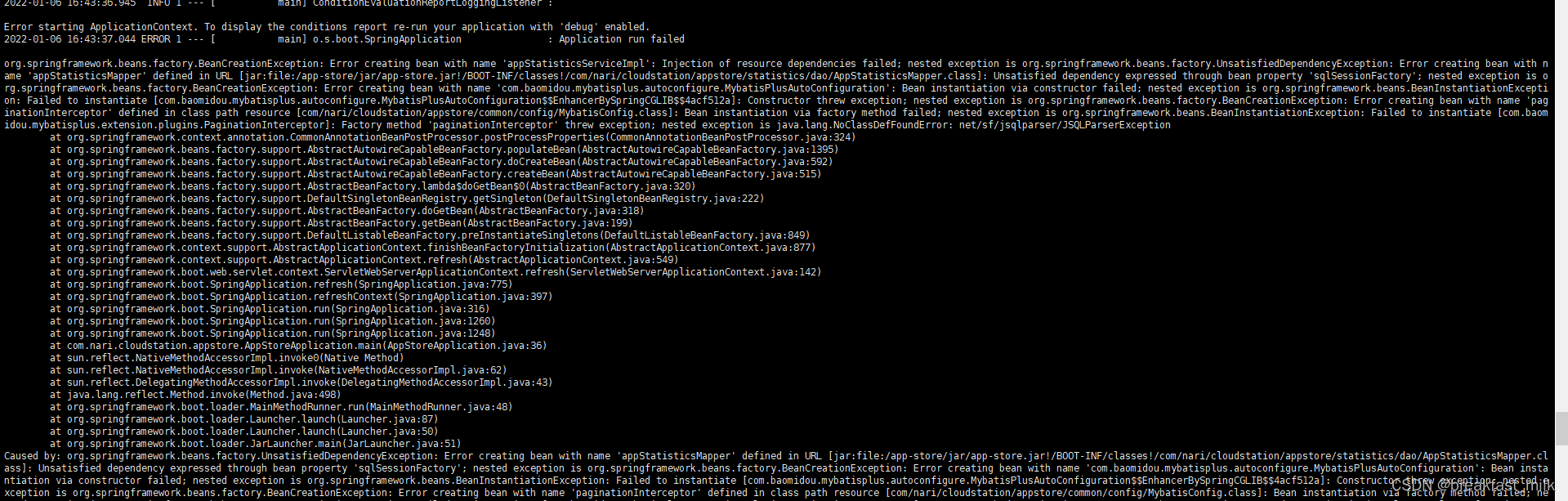 nested exception is java.lang.NoClassDefFoundError: net/sf/jsqlparser/JSQLParserException问题解决 ...