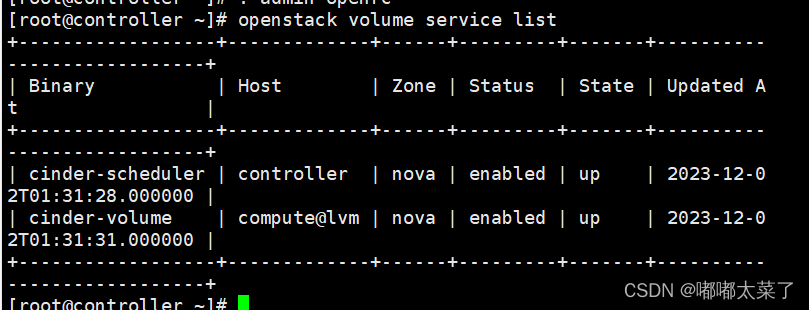 【Openstack Train安装】十二、Cinder安装-CSDN博客